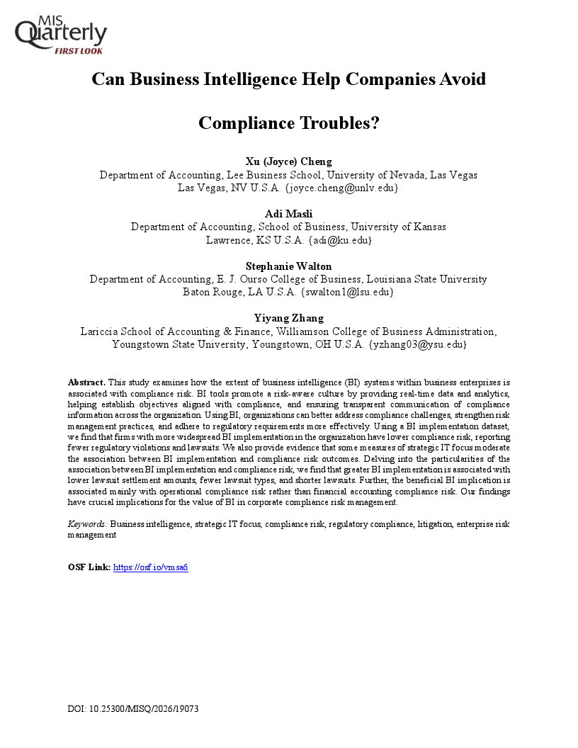Can Business Intelligence Help Companies Avoid Compliance Troubles ...